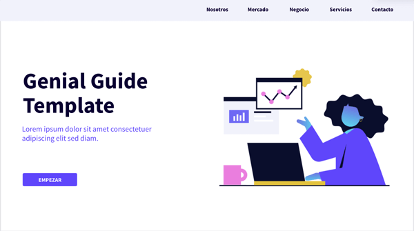Modelos de microsite gratuitos